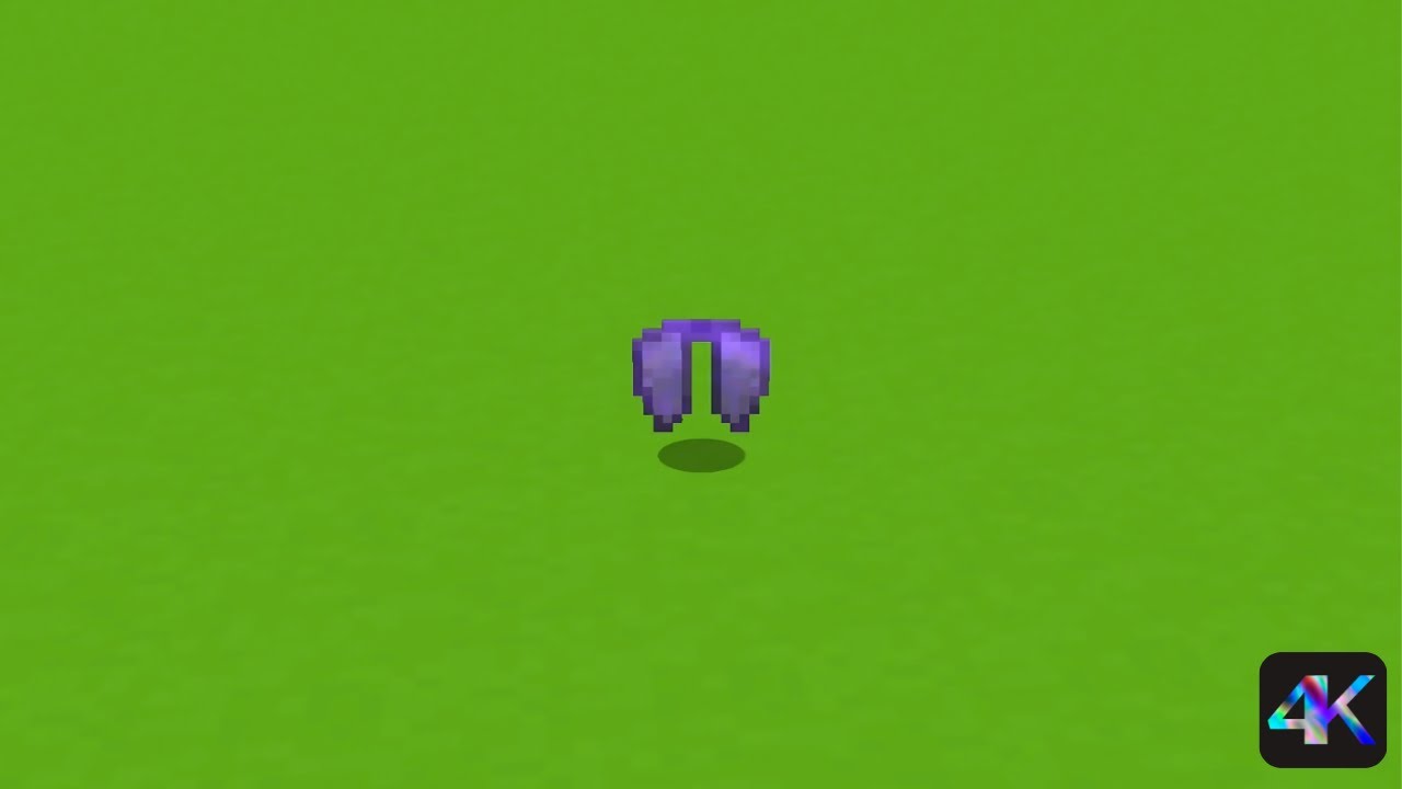 [4K] Minecraft Enchanted Elytra - Free Green Screen for Editing # ...