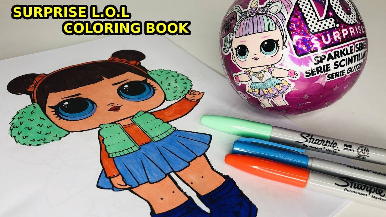 Lol Surprise Dolls Drawing Sharpie Markers | Designing Colorful Lol ...