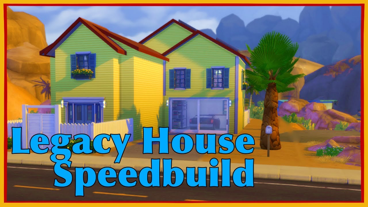 Sims 4 Legacy House Speedbuild | Collab with Maevelous - YouTube