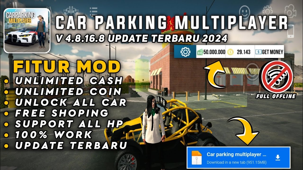 Game play Car parking Multiplayer Mod Apk V 4.8.17.0 Unlimited Coin ...