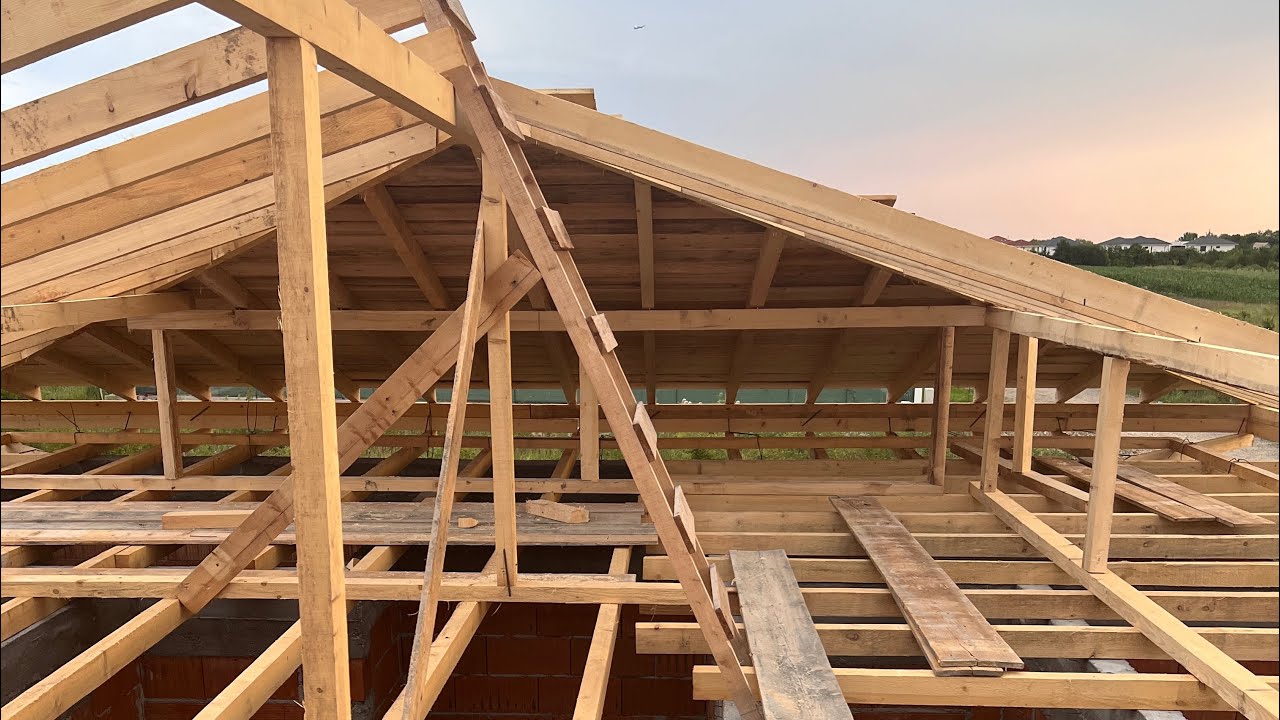 Scaune acoperis. Model acoperis in 4 ape. Planseu lemn - YouTube