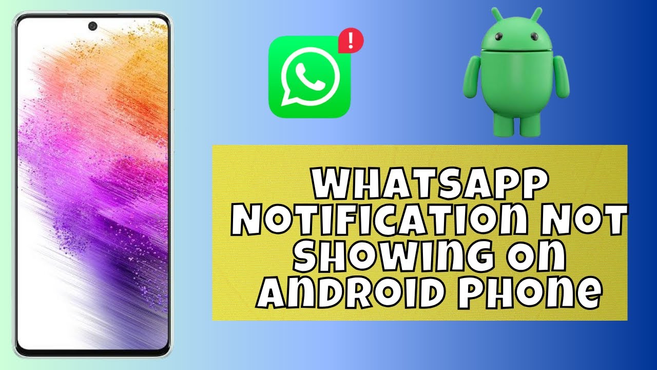 How To Fix WhatsApp Notification Not Showing On Android Phone [Home Screen] 2024 - YouTube