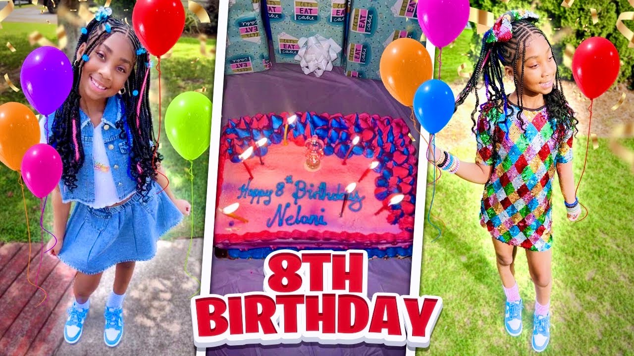 Nelani’s 8TH BIRTHDAY VLOG 🎉🥳 (Waterpark) - YouTube