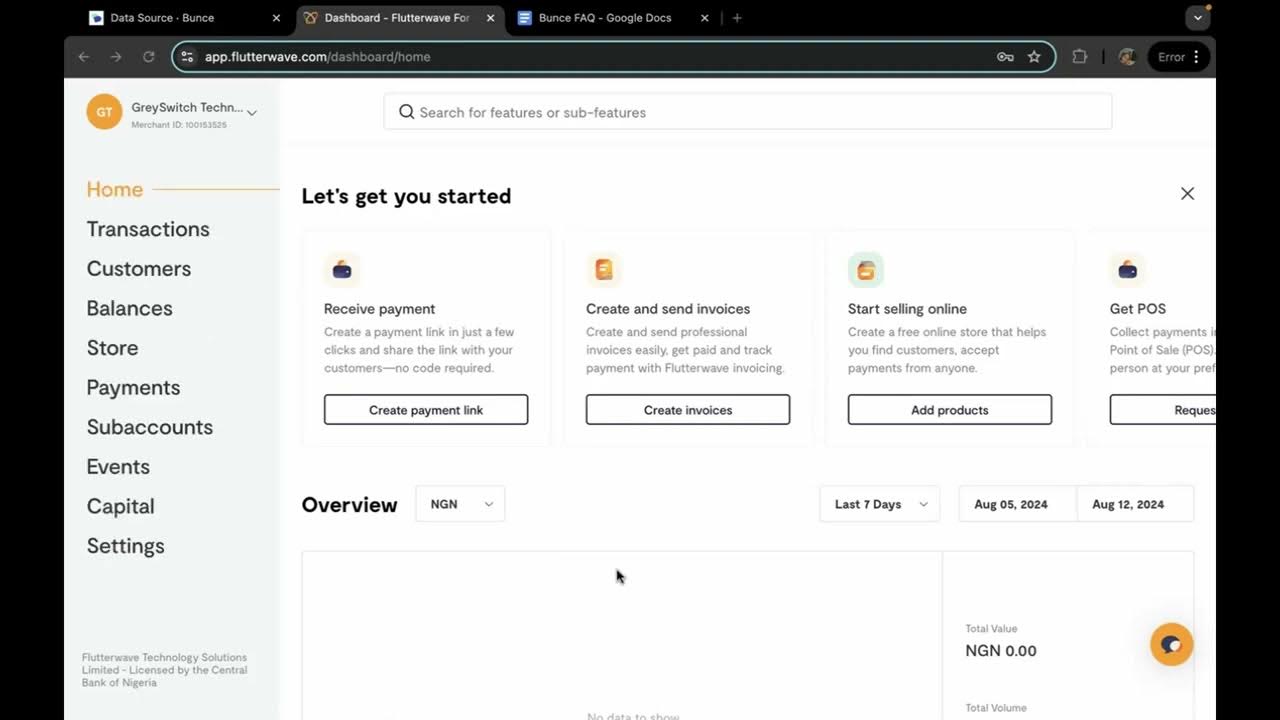 How to Integrate Flutterwave with Bunce. - YouTube