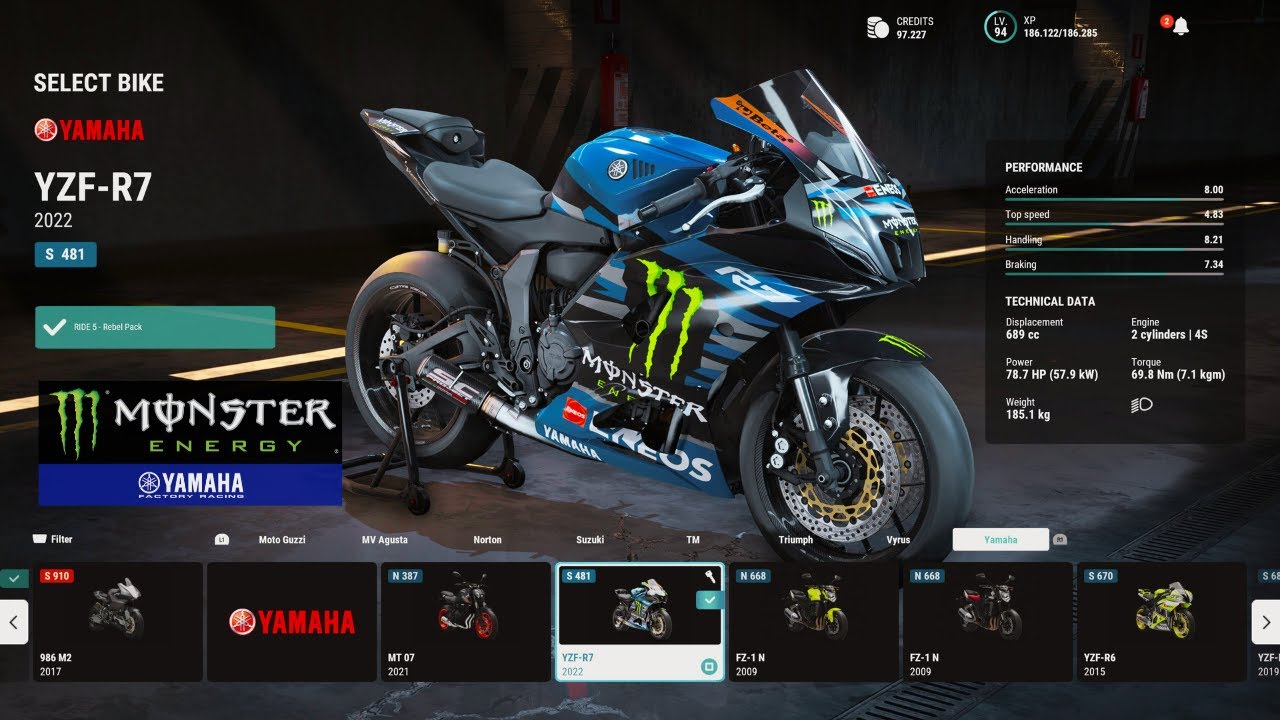 RIDE 5 | Customize Fastest Yamaha R7 Monster Gameplay [4K 60fps HDR ...