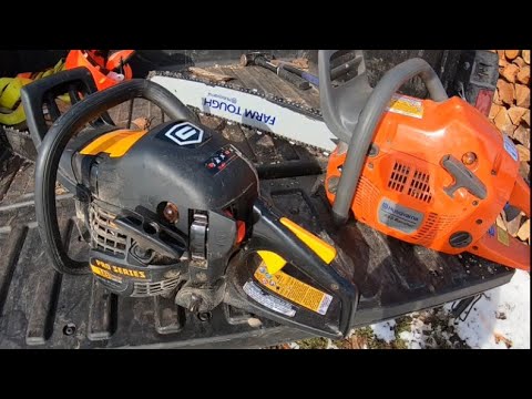 #10 42cc vs 55cc Chainsaw - Speed Test - YouTube