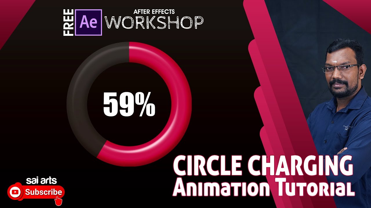 After Effects Circle Charging Animation Tutorial-Part-24 - YouTube