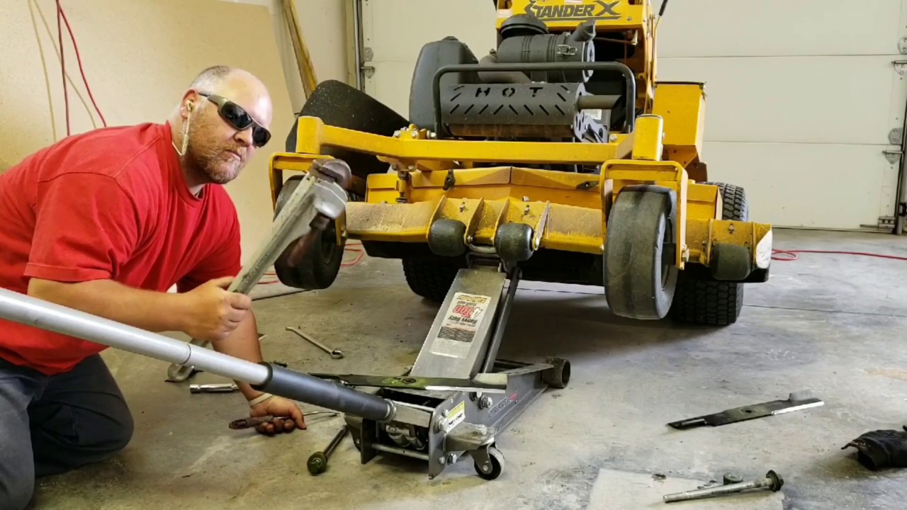 SHARPENING BLADES ON MY WRIGHT STANDER 52" - YouTube