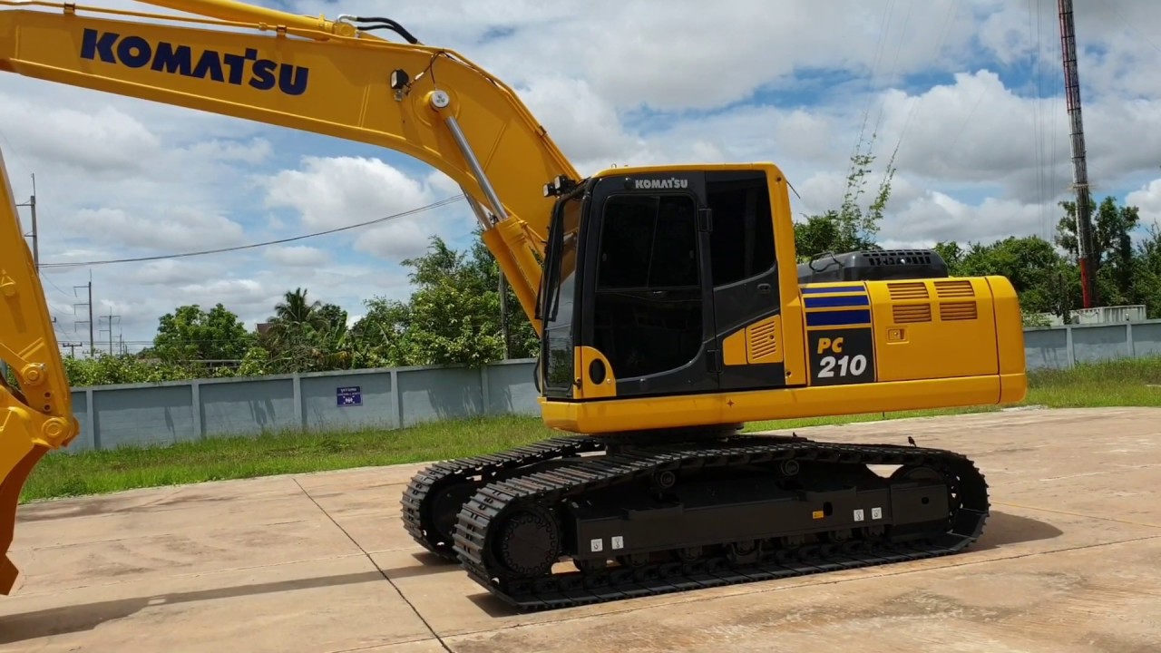 รีวิวรถใหม่ค่ายโคมัสสุ pc210 รุ่น 10 m o - YouTube