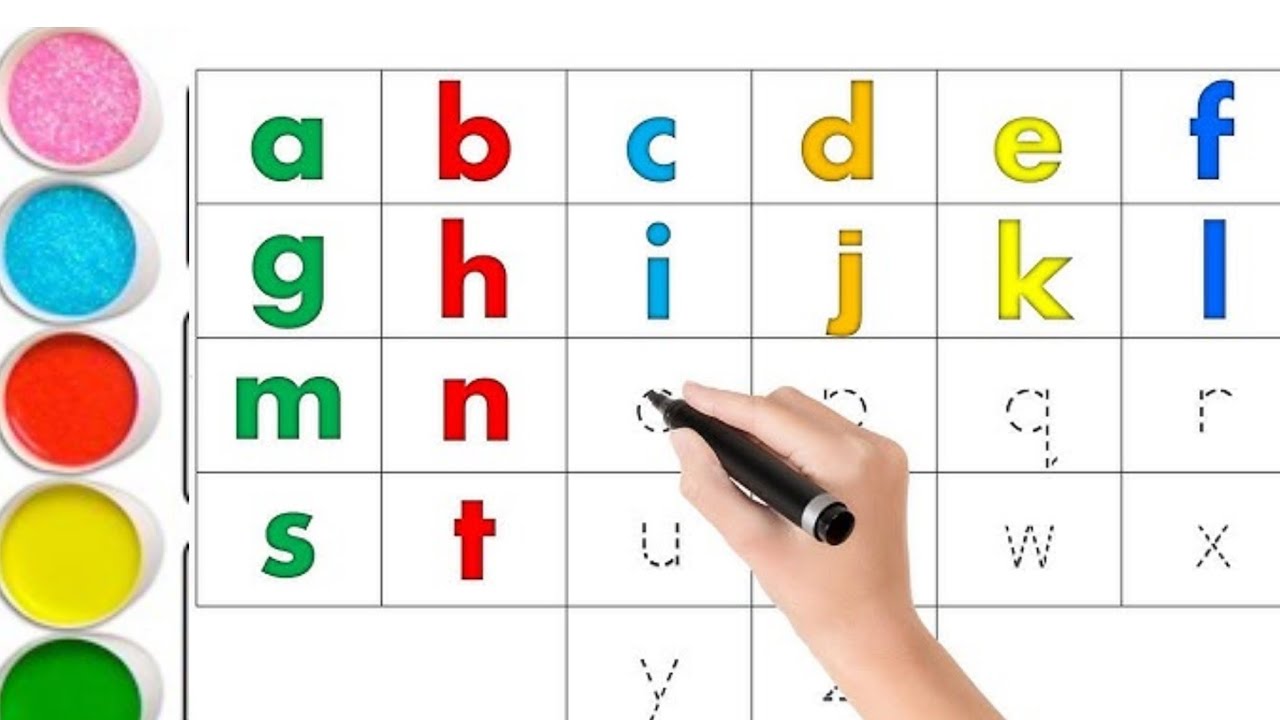 Alphabet, ABC song, abcd, a to z, Kids rhymes, collection for writing ...