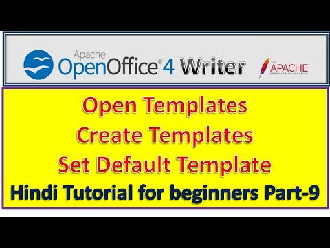 How to Create and Use Templates in Open Office Writer? - YouTube