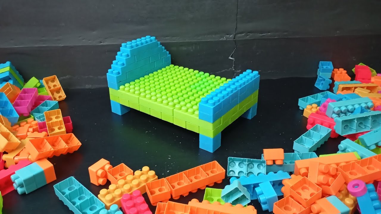 Satisfying DIY Lego Bed Build | Lego Building Blocks Videos # ...