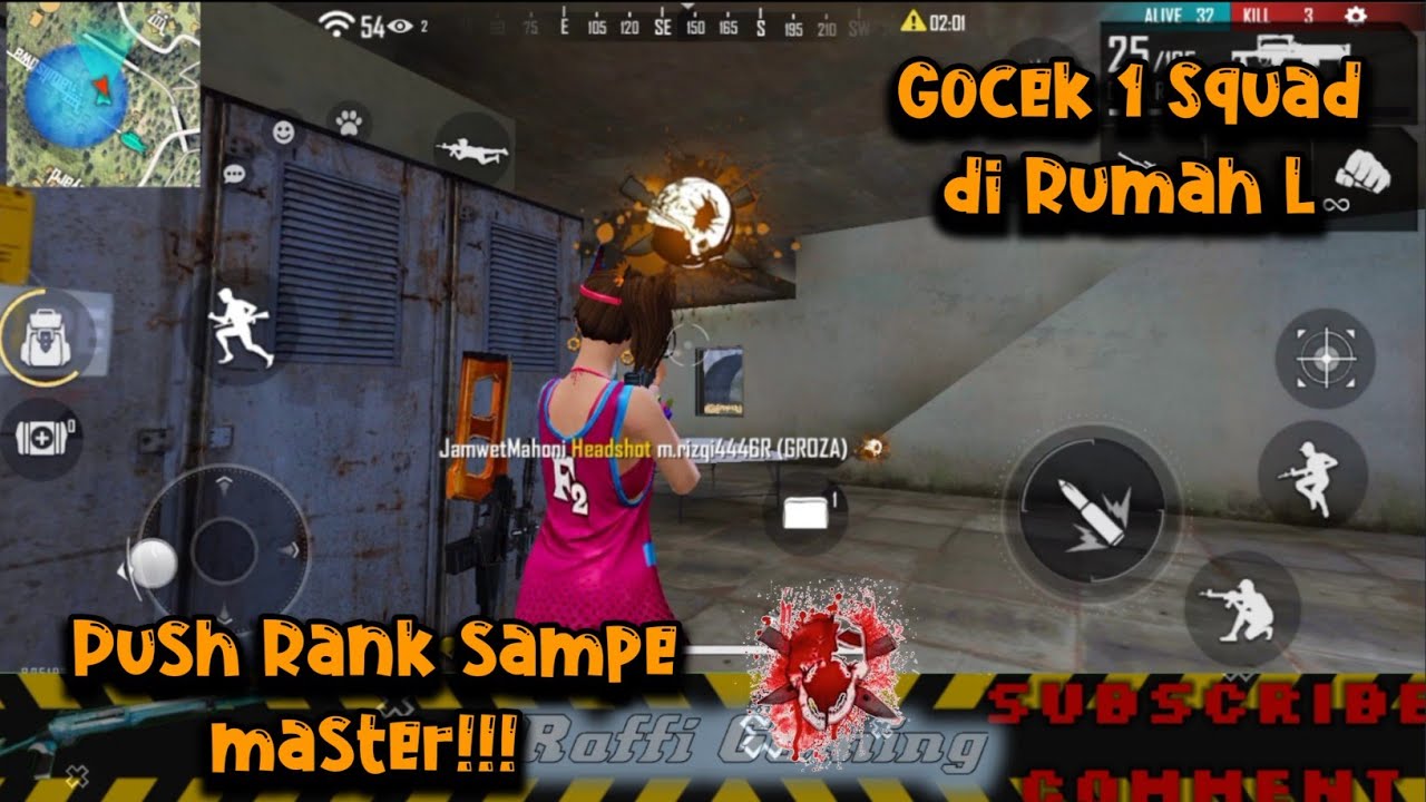 Gocek 4 orang squad di rumah el + push rank sampai master!!! 👊 - YouTube
