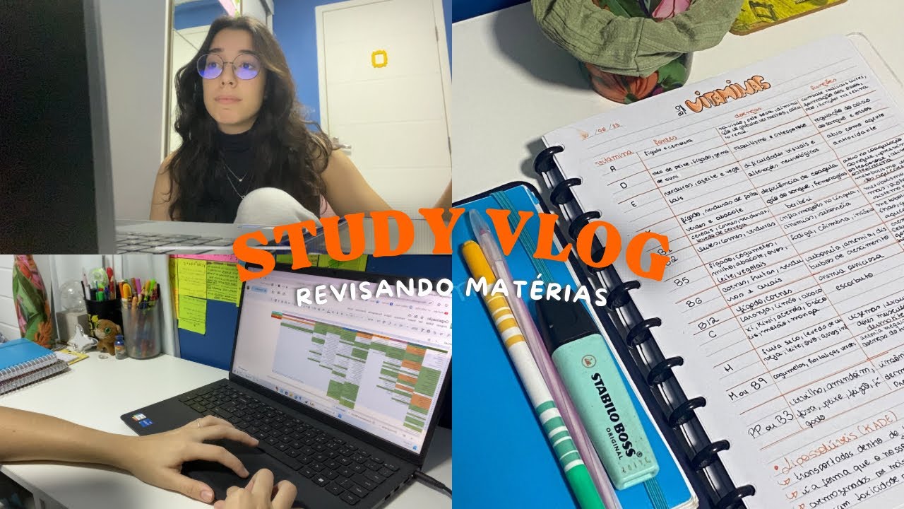 studyvlog | um dia leve revisando matérias e tentando me organizar melhor! - YouTube