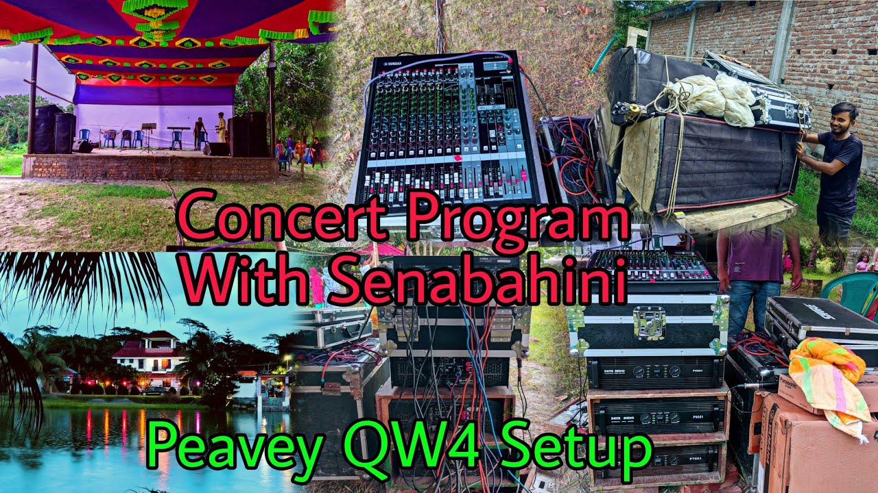 Concert program with Senabahini. Ma Sound & Lighting. QW4 Full Setup ...