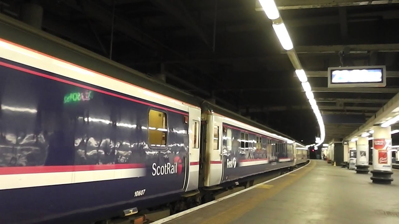 Caledonian Sleeper Departs London Euston heading to Scotland - YouTube