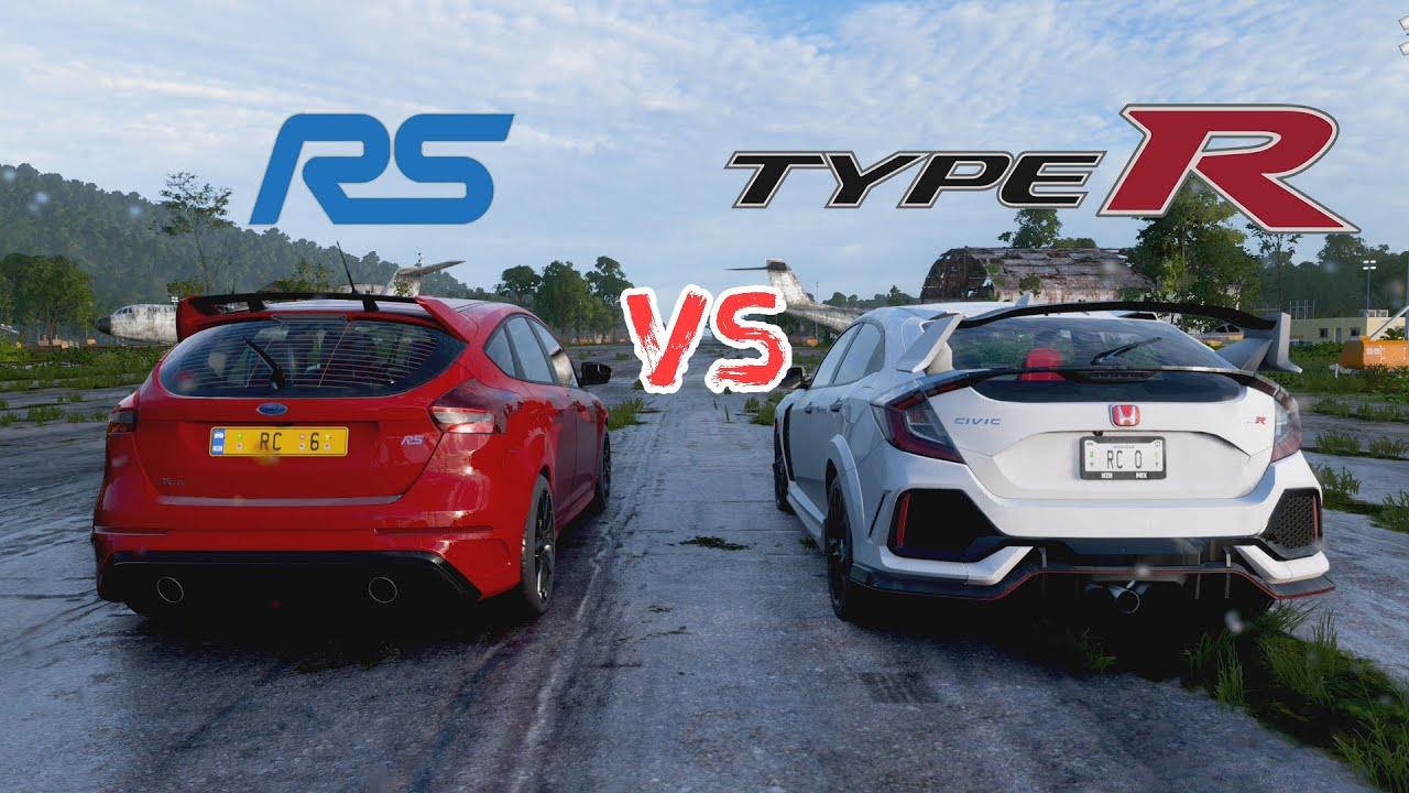 Honda Civic Type R vs Ford Focus RS [DRAG RACE] [FH5] - YouTube