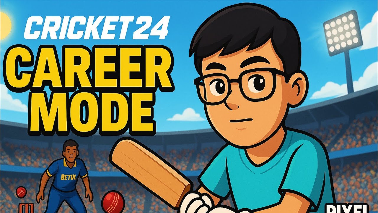 "ODI Career Mode Begins! | Cricket 24 Gameplay ft. Pixel Sam" - YouTube
