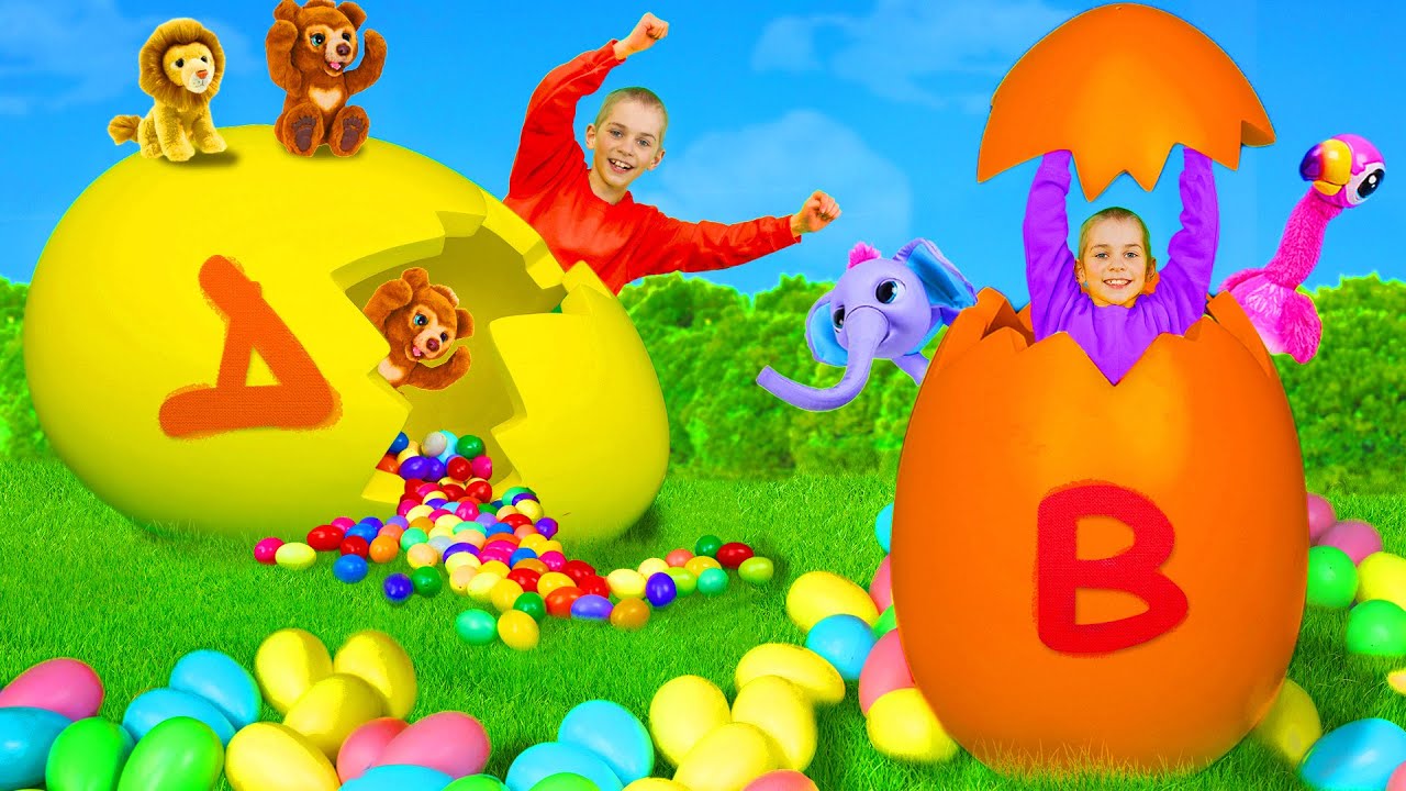 The Kids Play with Animals - YouTube