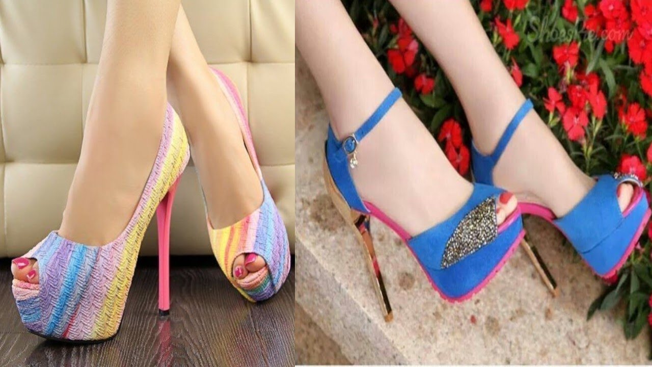 Very trendy and charming design of platform open toe high heel sandals ...