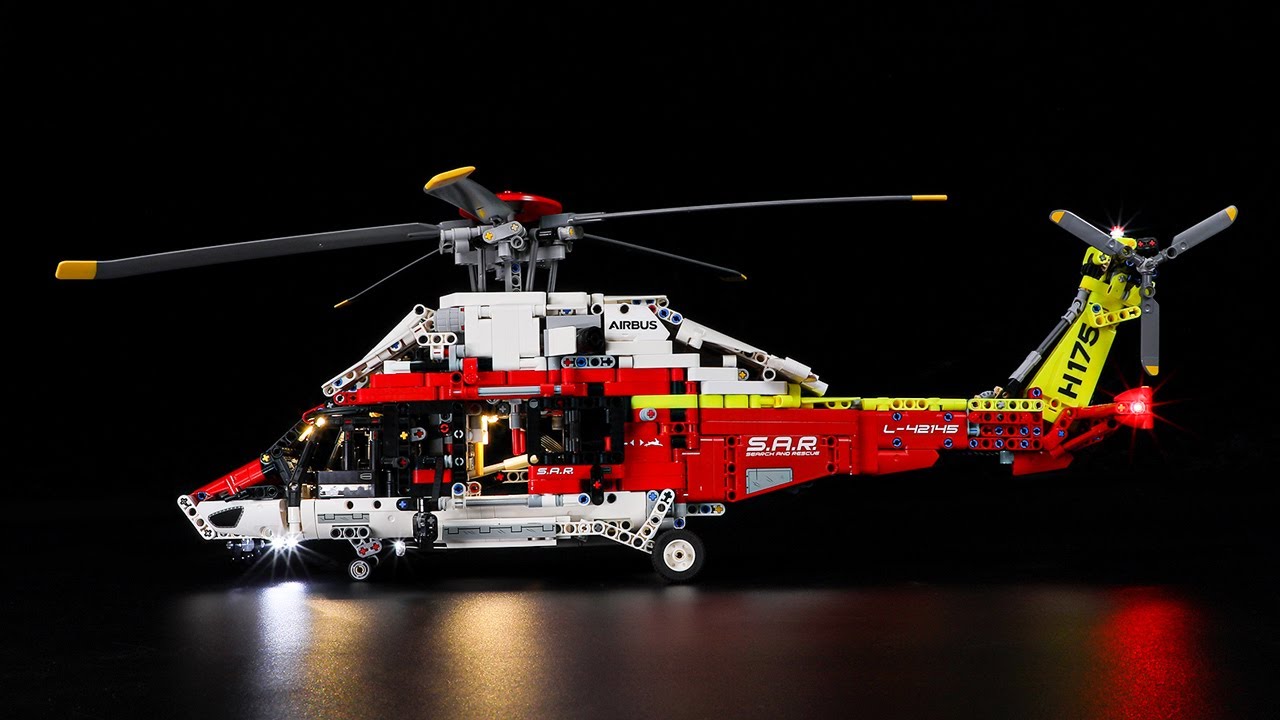 BriksMax Light Kit For Lego Airbus H175 Rescue Helicopter 42145 - YouTube