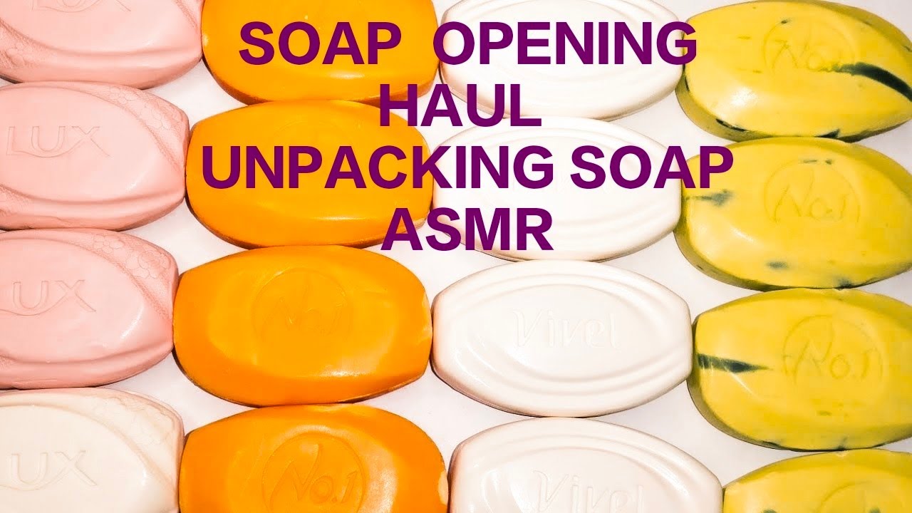 ASMR |Soap Opening Haul |NoTalking |Unpacking Soap Opening Sounds For ...