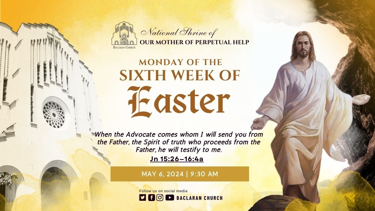 Baclaran Church: Monday of the Sixth Week of Easter - YouTube