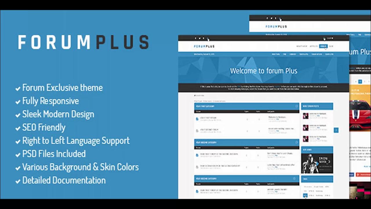 Forum Plus - Responsive Drupal Forum Theme + RTL | Themeforest Website ...