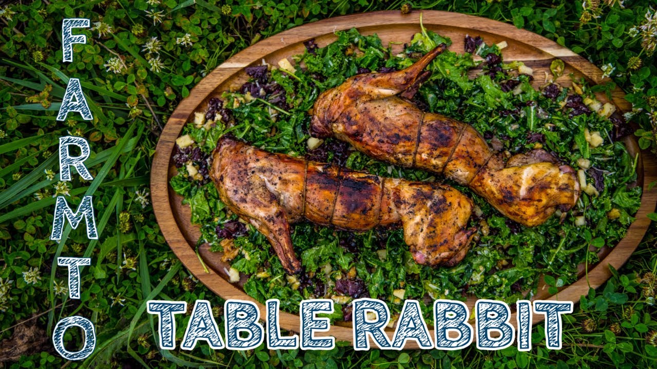 Farm To Table Wild Rabbit Over Live Fire at Kids Food Basket ...