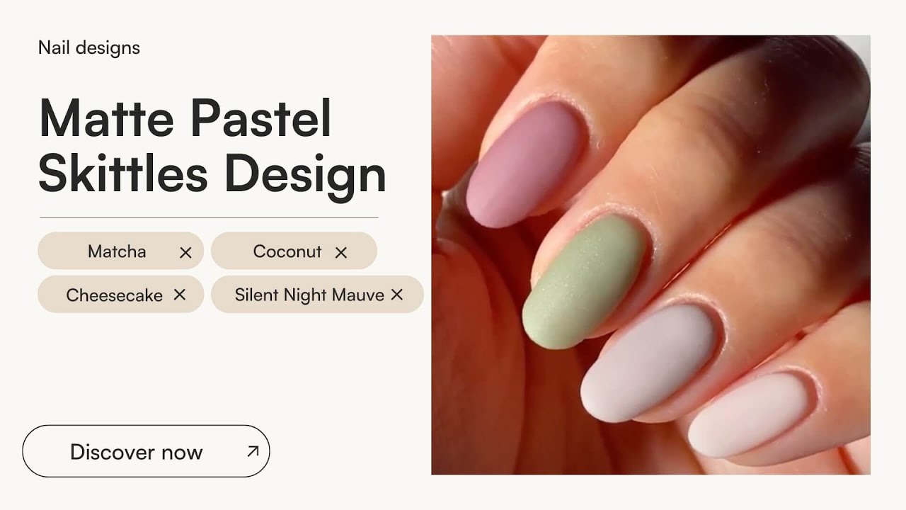Matte Pastel Skittles Design - Dipping Powder Nail design | DOONAILS ...