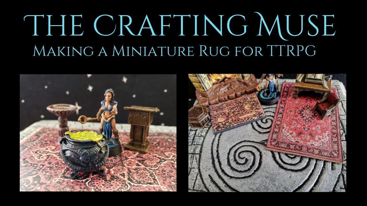 DIY Easy to Make Miniature Rugs for Your Tabletop Games and Dungeons ...