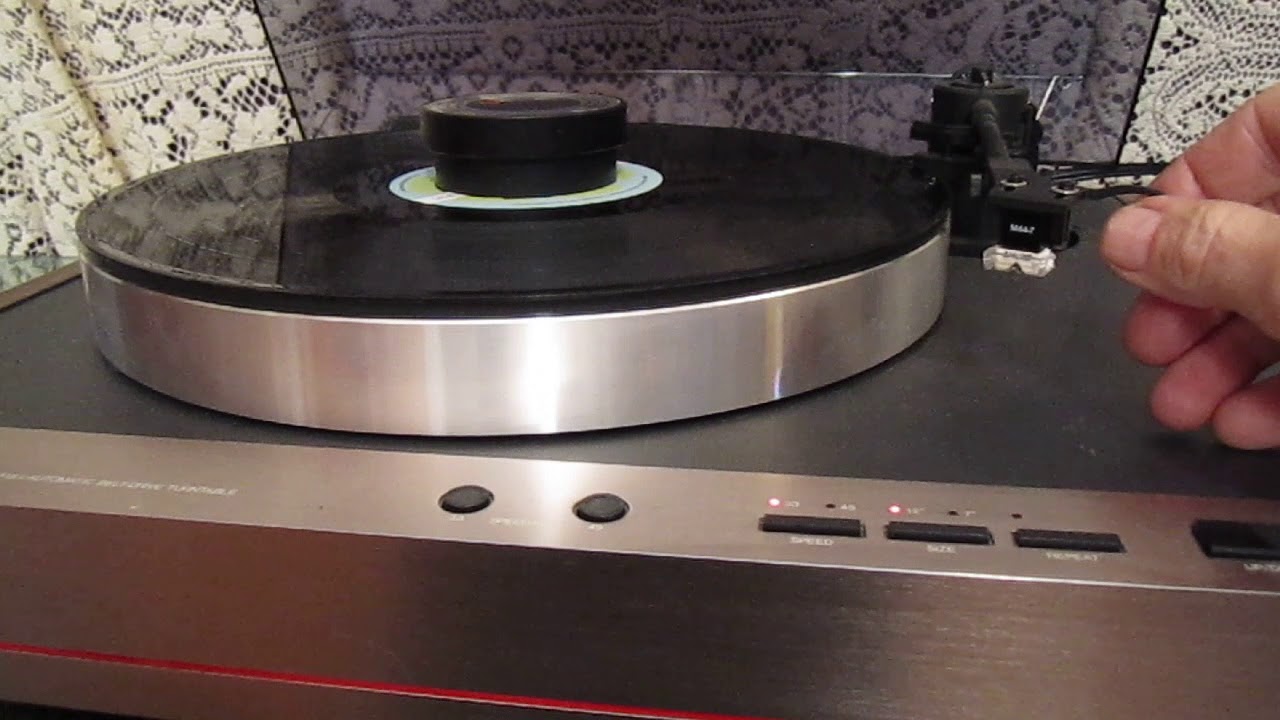 Kyocera PL-701 stereo belt drive turntable 3-23-18 DEM0 video - YouTube