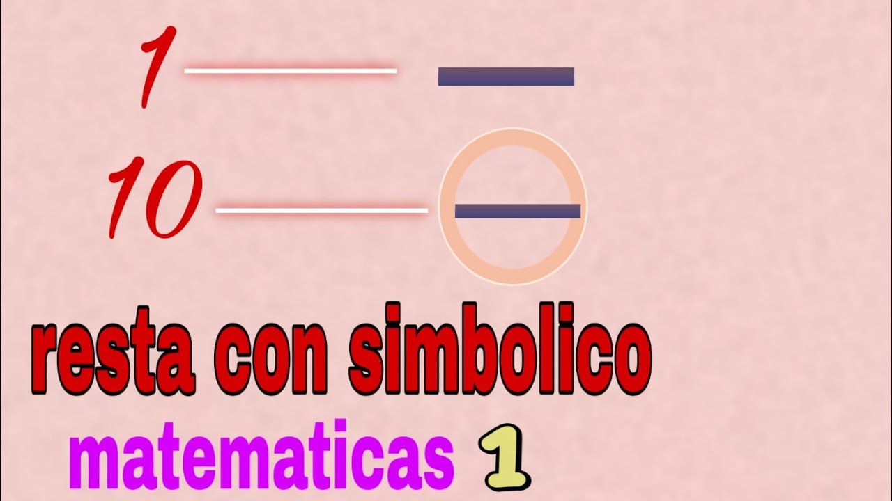Resta con simbolico primero de primaria / minus with simbols - YouTube