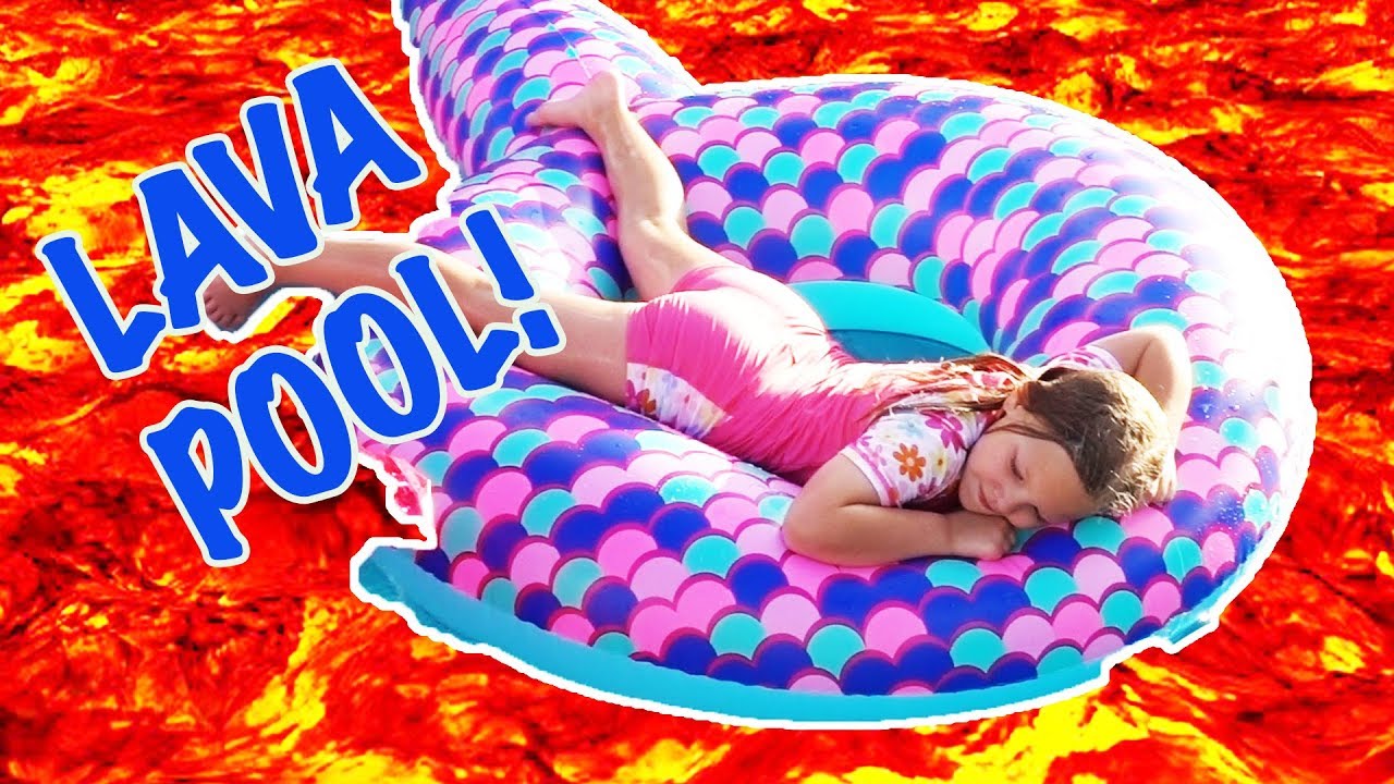 THE POOL IS LAVA IN A HURRICANE - YouTube