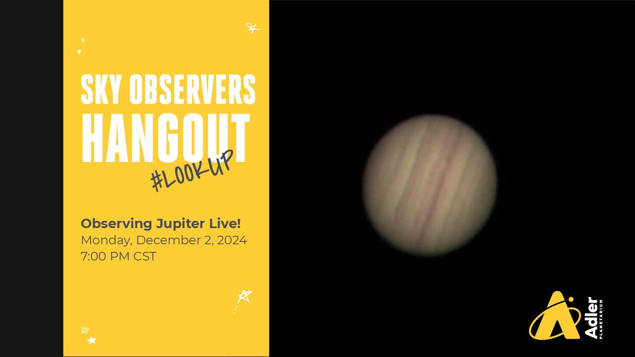 Sky Observers Hangout: Observing Jupiter Live - YouTube