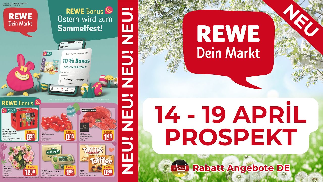 REWE Prospekt Werbung - Prospekt Gültig von 14.04.2025 | Rabatt ...