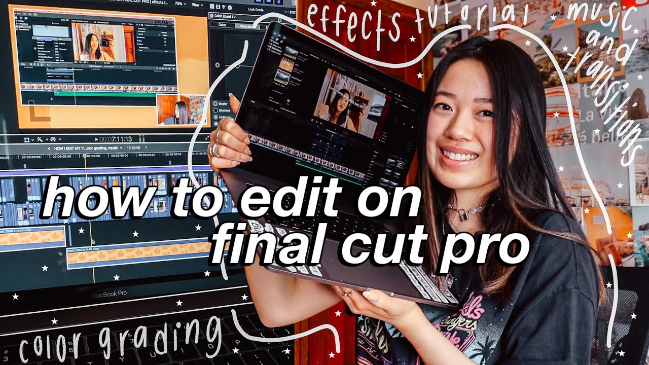 HOW I EDIT MY YOUTUBE VIDEOS ON FINAL CUT PRO | effects tutorial, color ...
