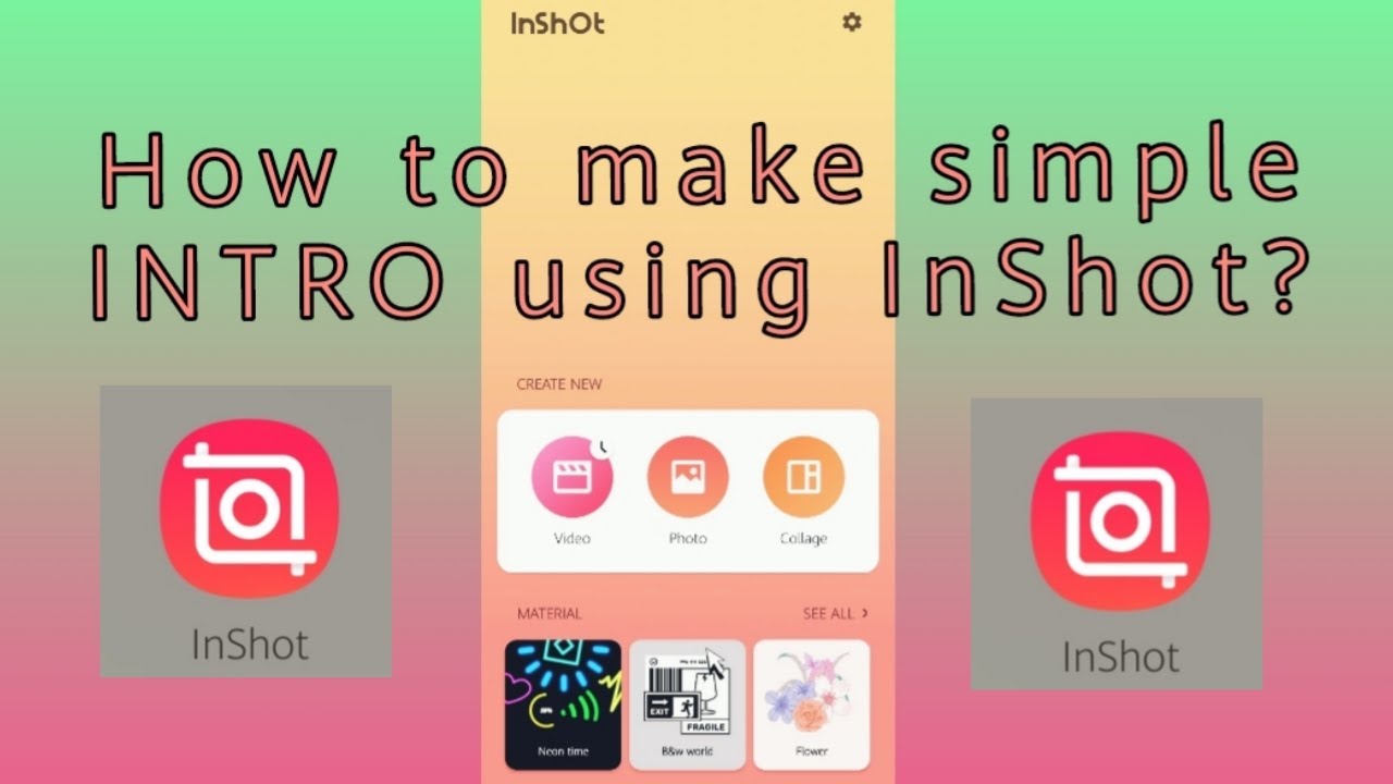 How to make simple INTRO using InShot for Beginners| Lizkie Vlogs - YouTube