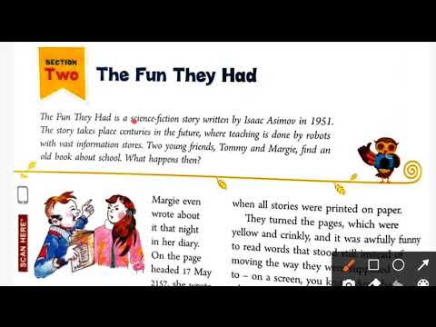The fun they had story by issac asimov in hindi class 6 english ratna ...