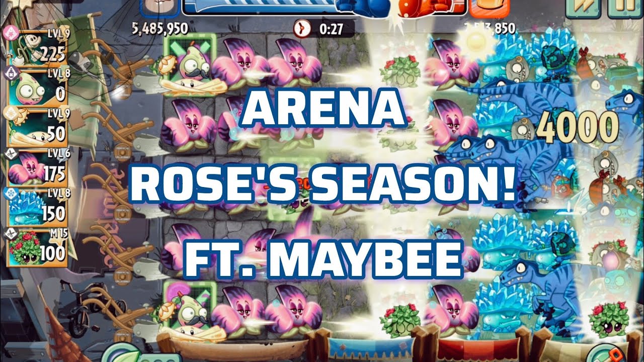 Rose's Season! Arena ft. MayBee with SeaFlora I PvZ2 Official - YouTube