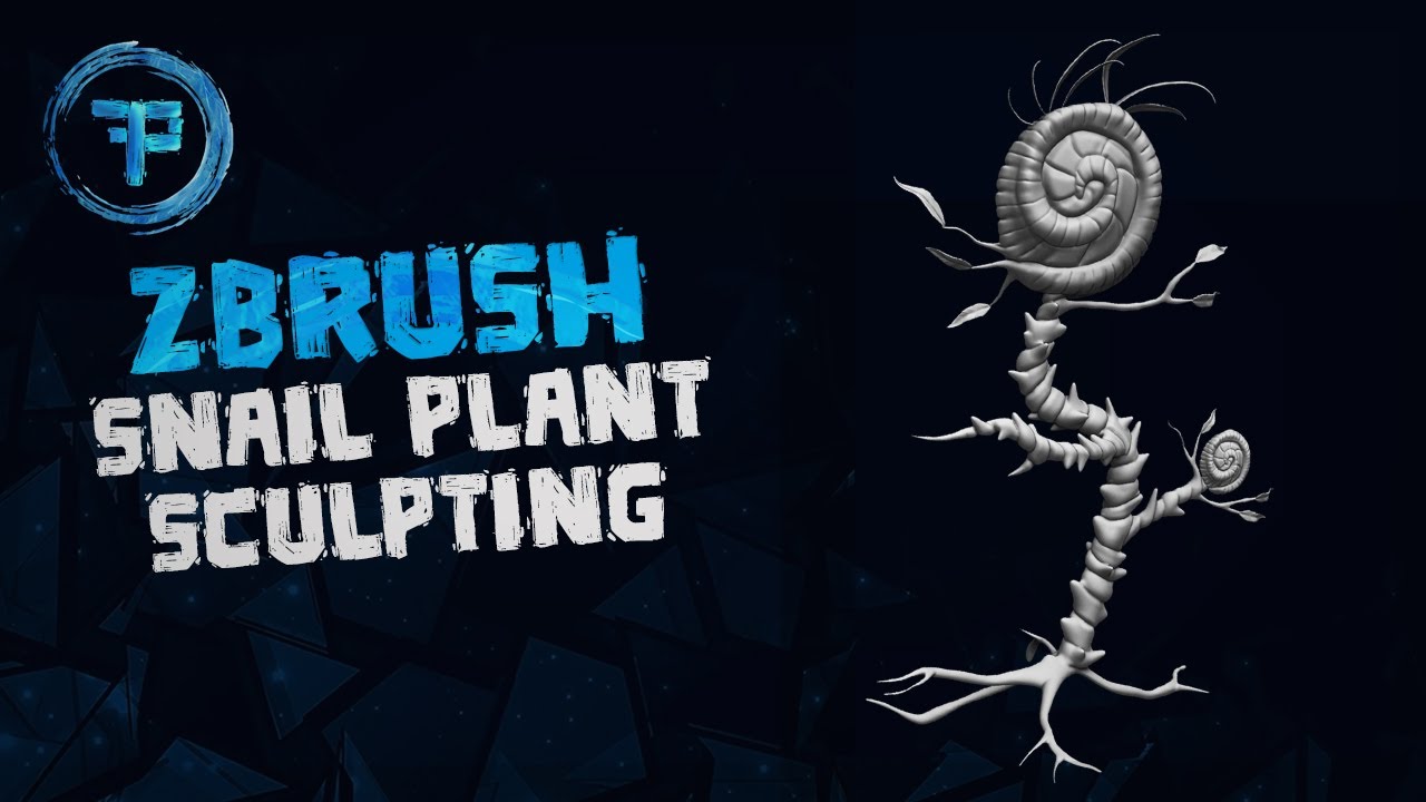 Zbrush Snail Plant Sculpting - YouTube
