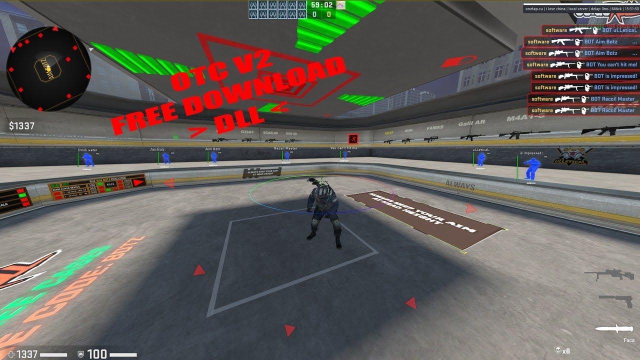 CS:GO : OTC V2 FREE DOWNLOAD ! RAGE HVH CHEAT FREE + CFG WALL / AIMBOT ...
