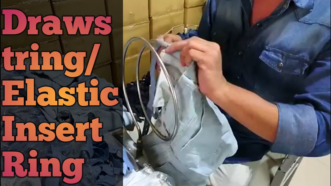 How to Put/Insert Drawstring/Draw cord/Elastic in Waistband/Hoodie/Bag ...