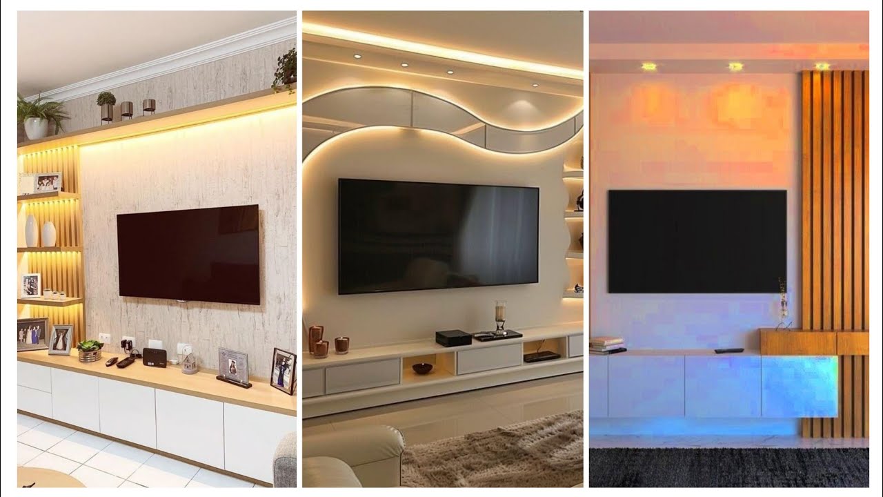 Modern beautiful LCD screen panel ideas #homedecor - YouTube