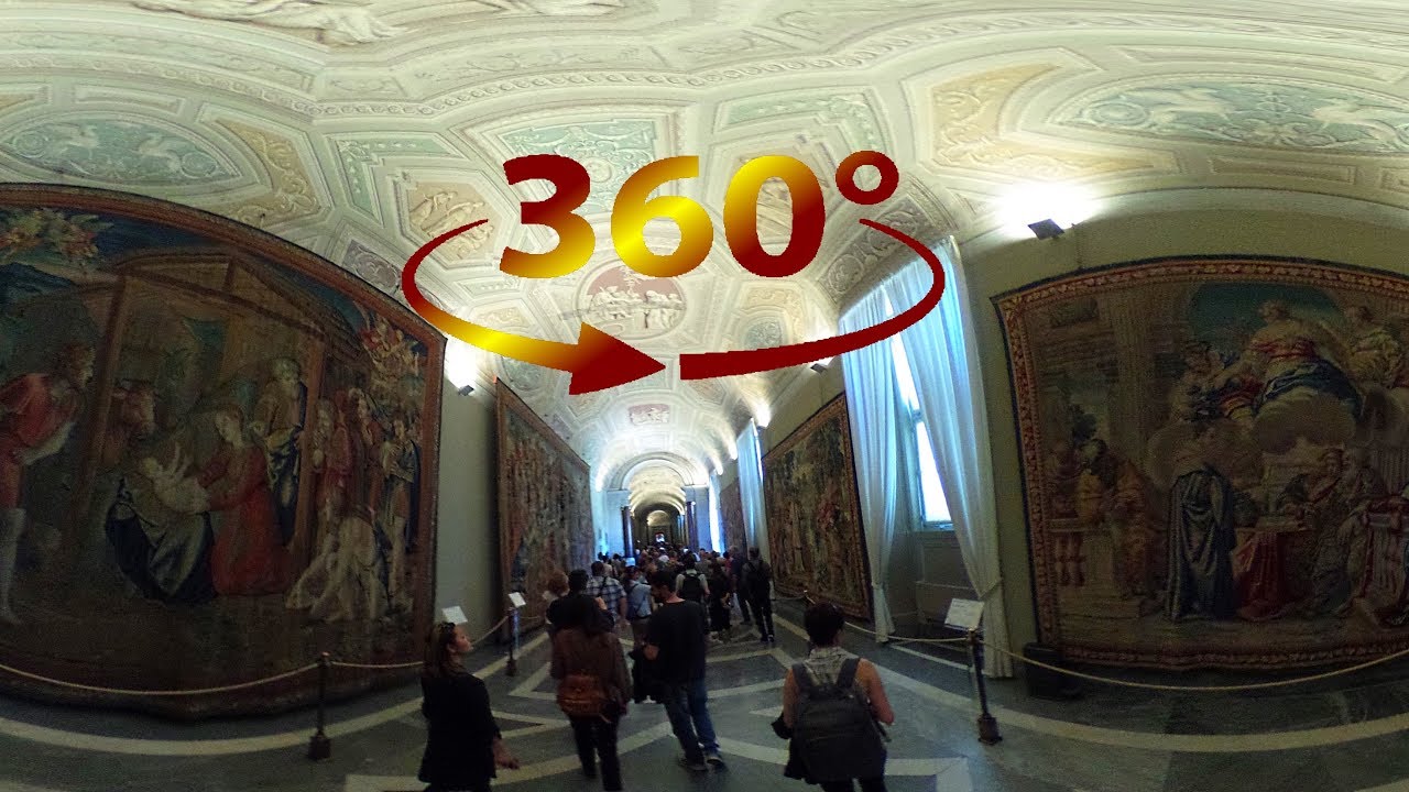 360 / VR 4K Vatican Museum Tour (No Comments) - Rome, Italy - Part 3 of ...
