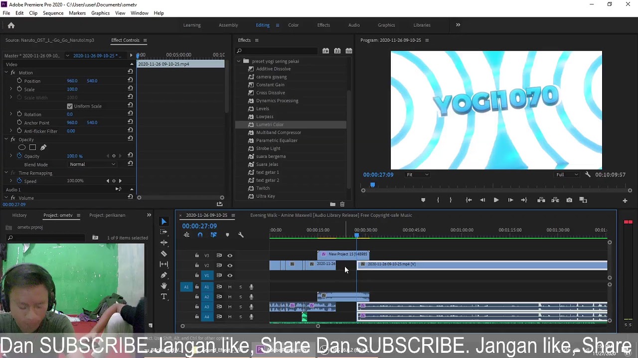 LIVE NGEDIT DI ADOBE PREMIERE - YouTube
