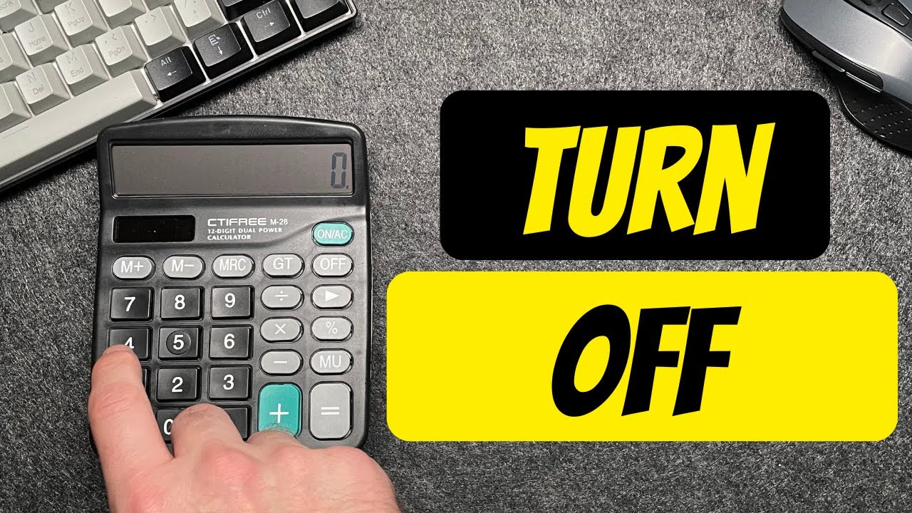 How to turn off the calculator easy way - YouTube