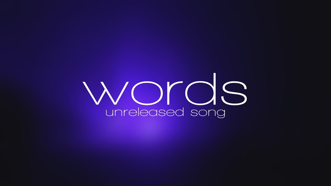 EDEN - words (new unreleased song) lyric video - YouTube