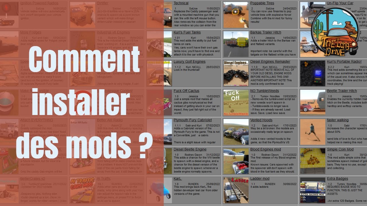Comment installer des mods dans The Long Drive ? - YouTube