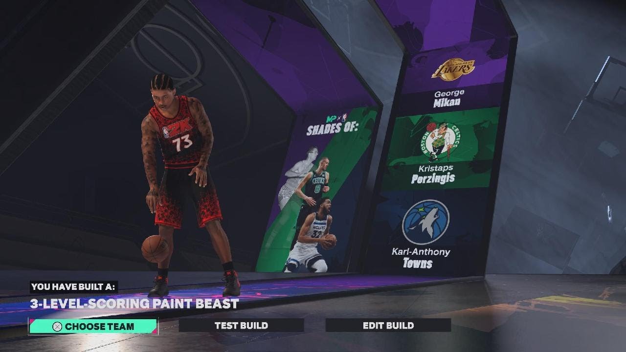 NBA 2K25 CENTER BUILD - 3-LEVEL SCORING PAINT BEAST (7'1) - YouTube